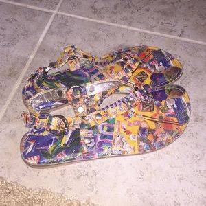 Shoes | Hand Painted Sandals | Poshmark